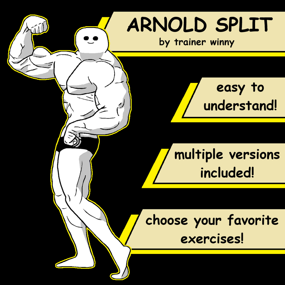 ARNOLD SPLIT Training Plan – Bodybuilding Simplified